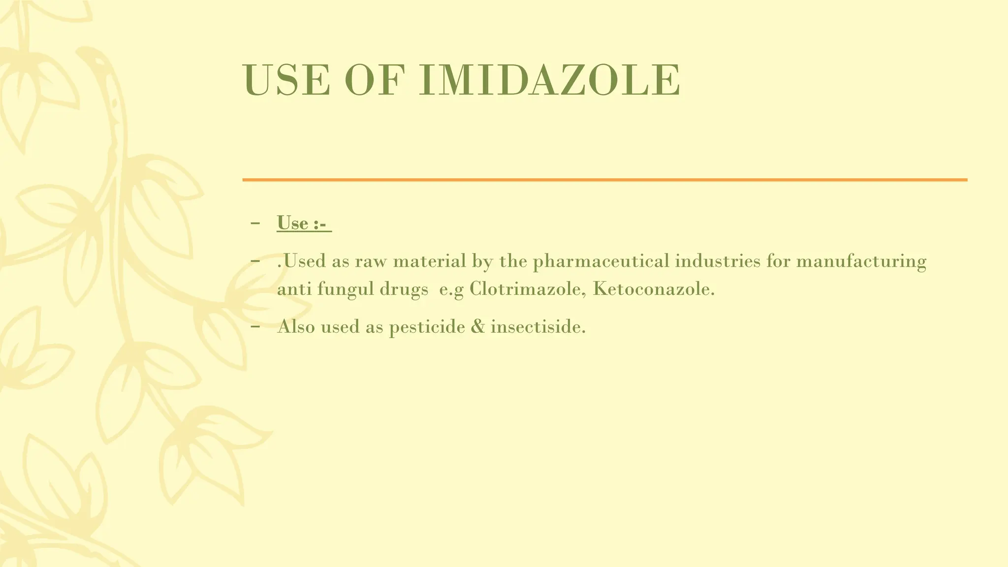 Imidazole.pptx Synthesis, Chemical reaction | PPTX
