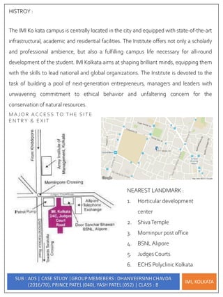 IMI International Management Institute Kolkata Case Study | PDF