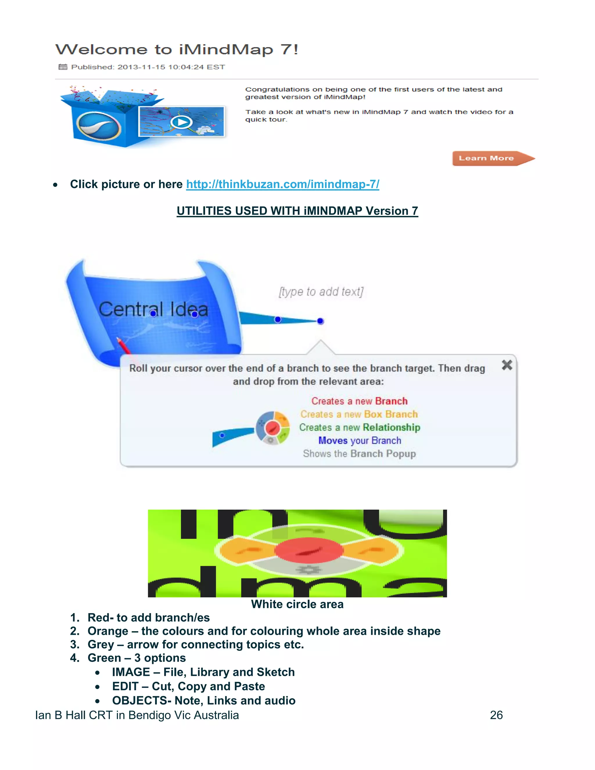 Help in using imindmap v 7 | PDF