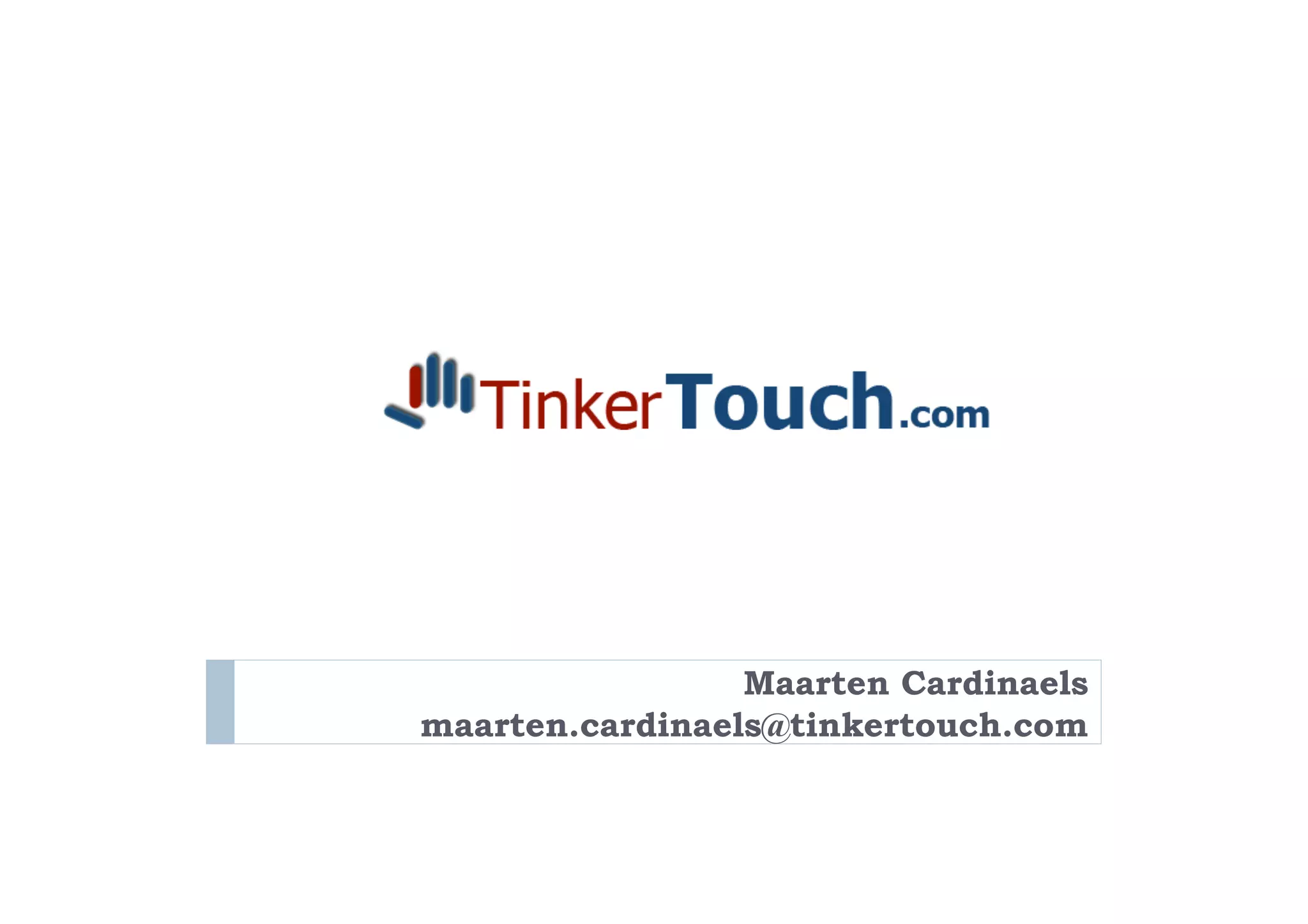 I Minds2009 Tinkertouch | PPT