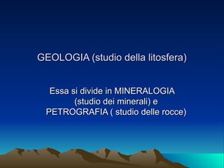 I minerali | PPT