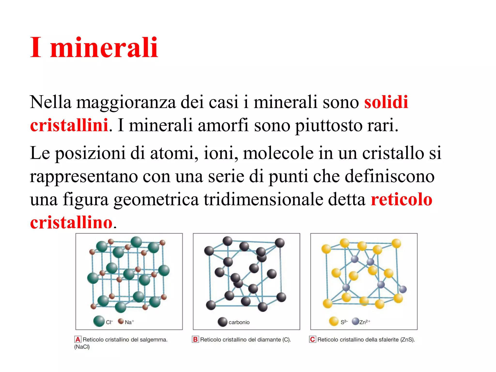 I MINERALI, LE ROCCE E I SUOLI | PPT