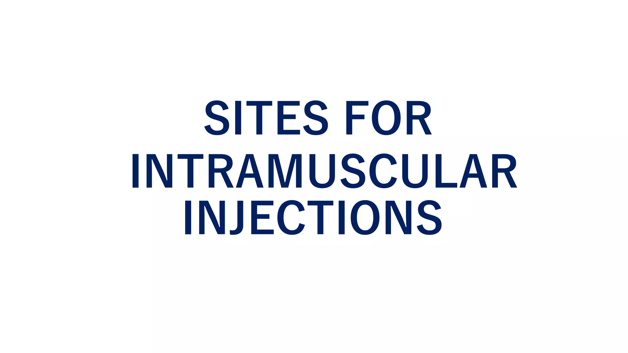 Intramuscular injection | PPTX