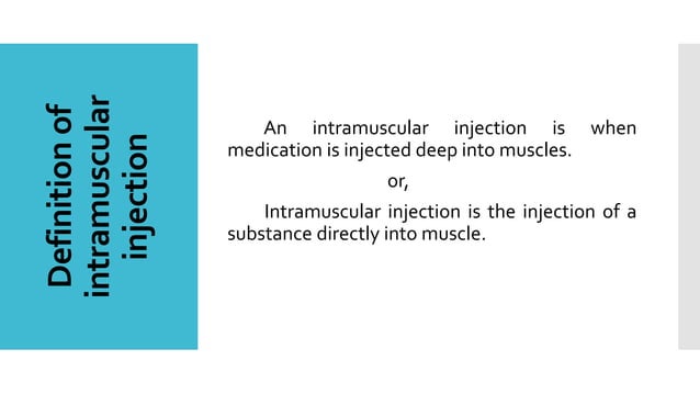 Intramuscular Injection(IM) injection | PPTX