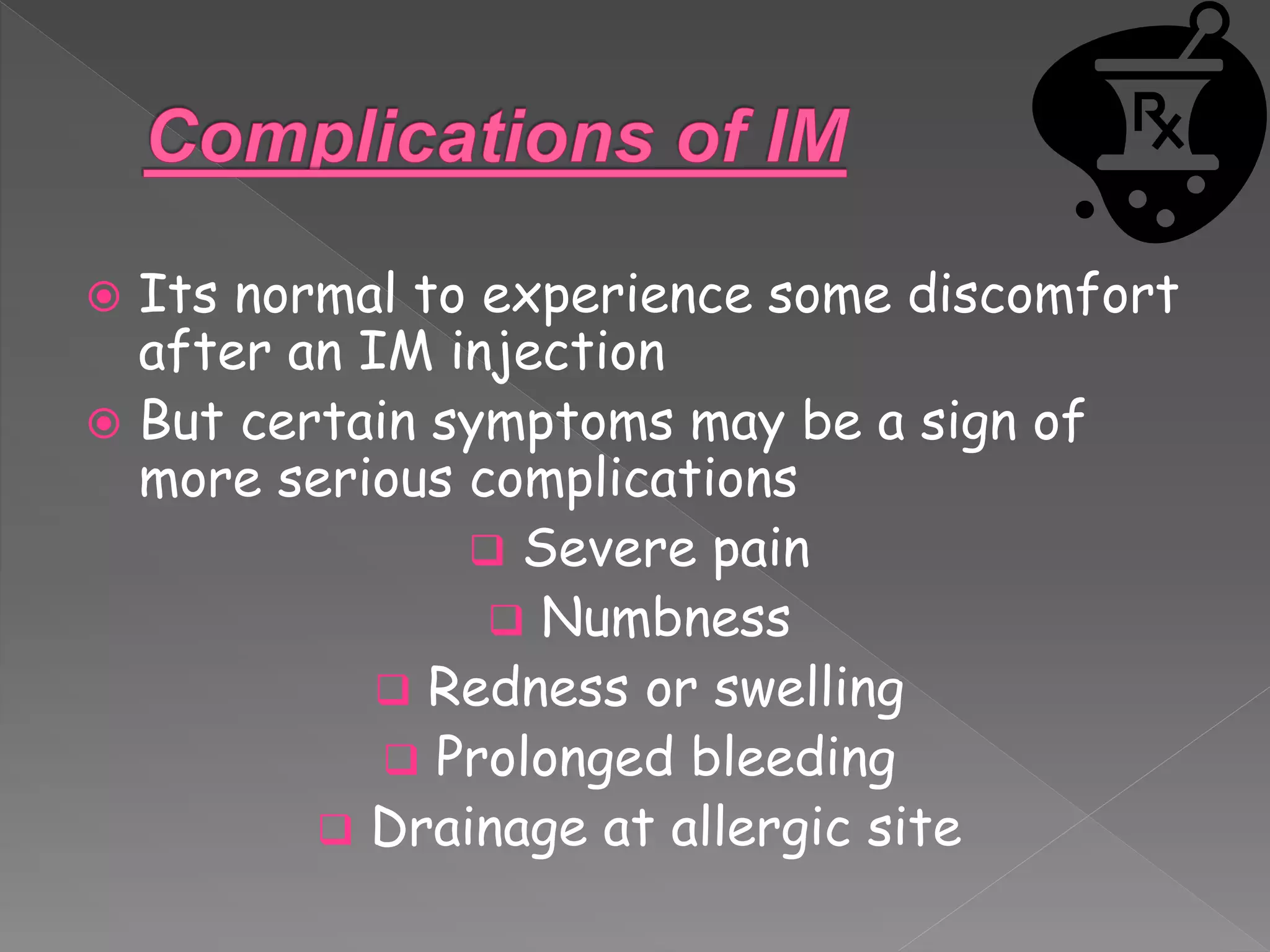 INTRAMUSCULAR INJECTIONS | PPTX