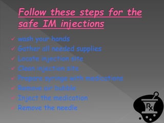 INTRAMUSCULAR INJECTIONS | PPTX