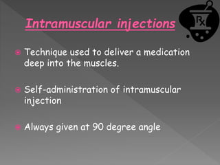 INTRAMUSCULAR INJECTIONS | PPTX