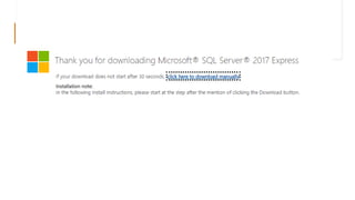 SQL Server installation | PPTX