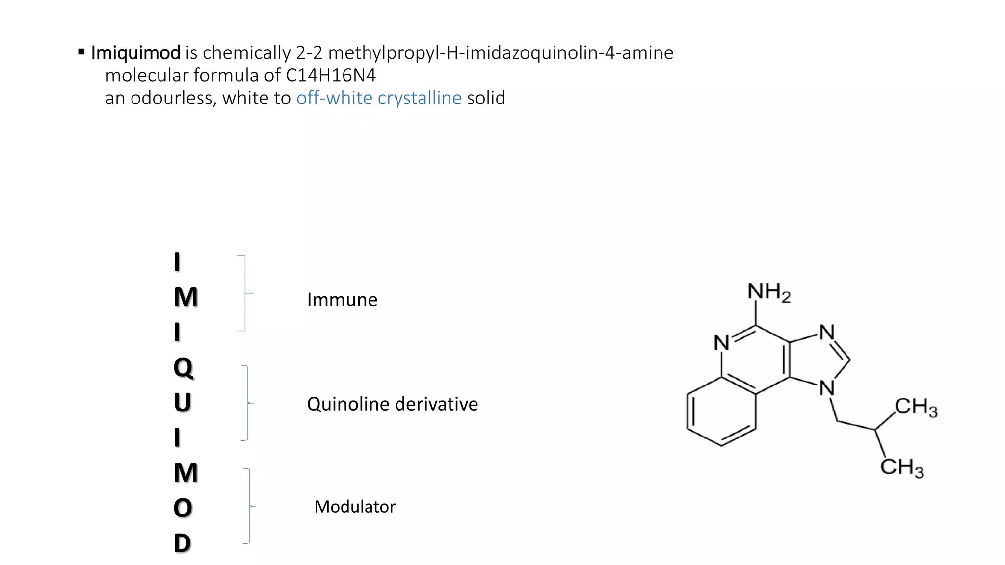 Imiquimod in dermatology | PPTX