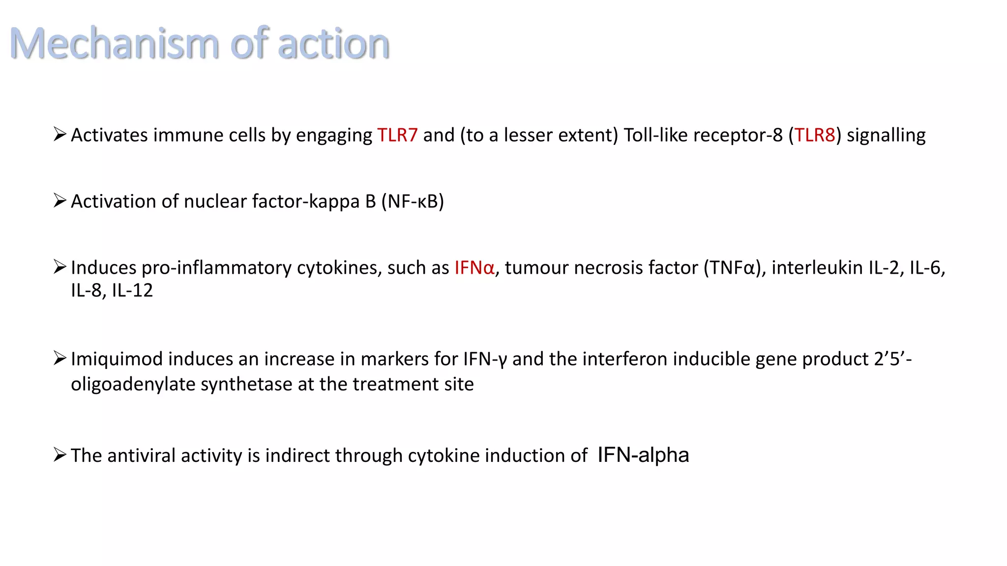 Imiquimod in dermatology | PPTX