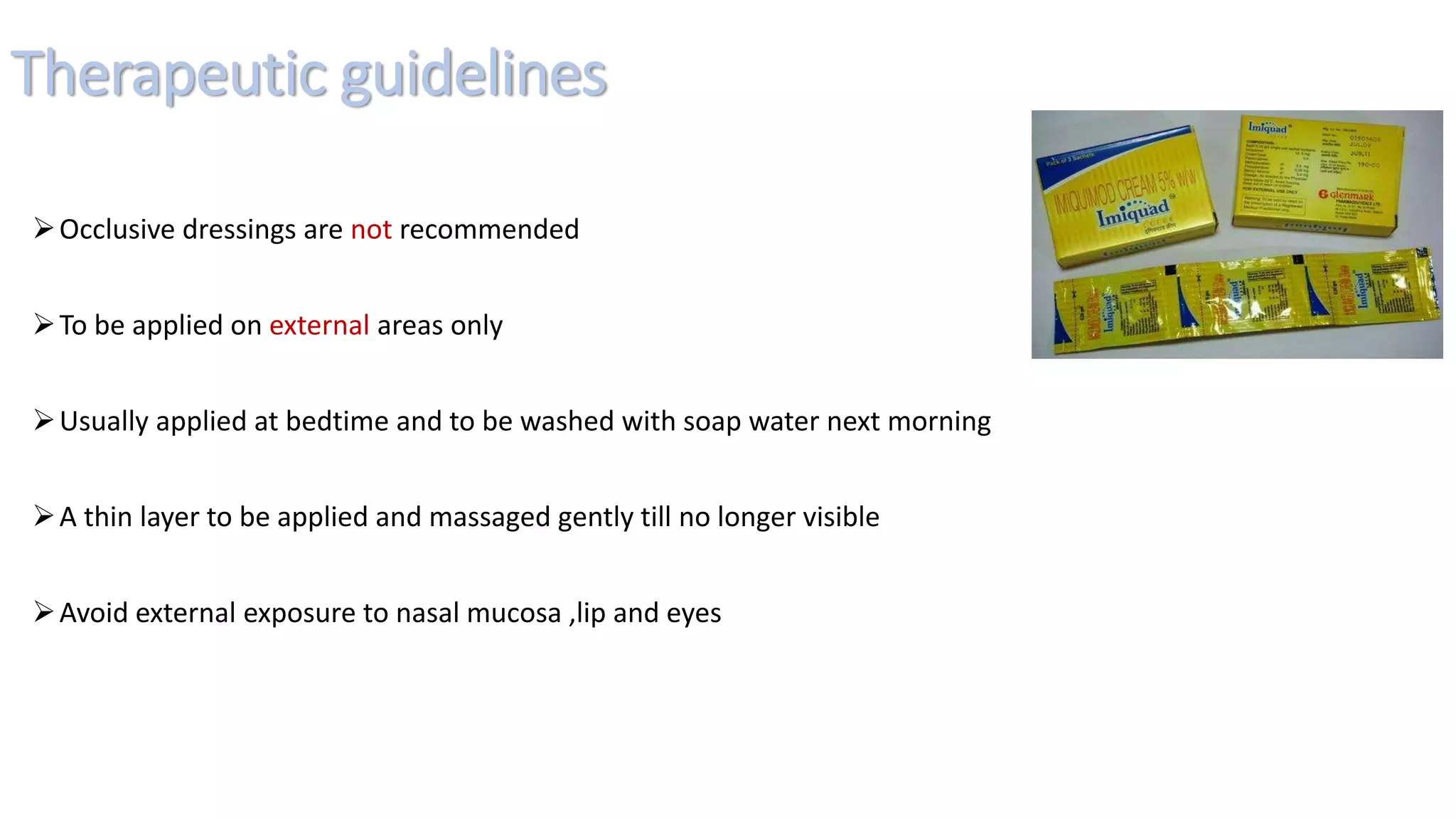 Imiquimod in dermatology | PPTX