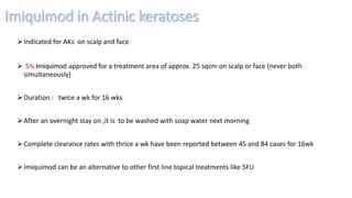 Imiquimod in dermatology | PPTX