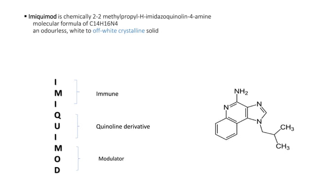 Imiquimod in dermatology | PPTX | Skin and Dermatology | Diseases and ...