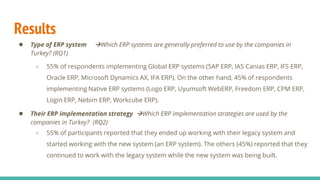 ERP-Related Issues and Challenges in Turkey: An Overview from ERP Experts | PPTX