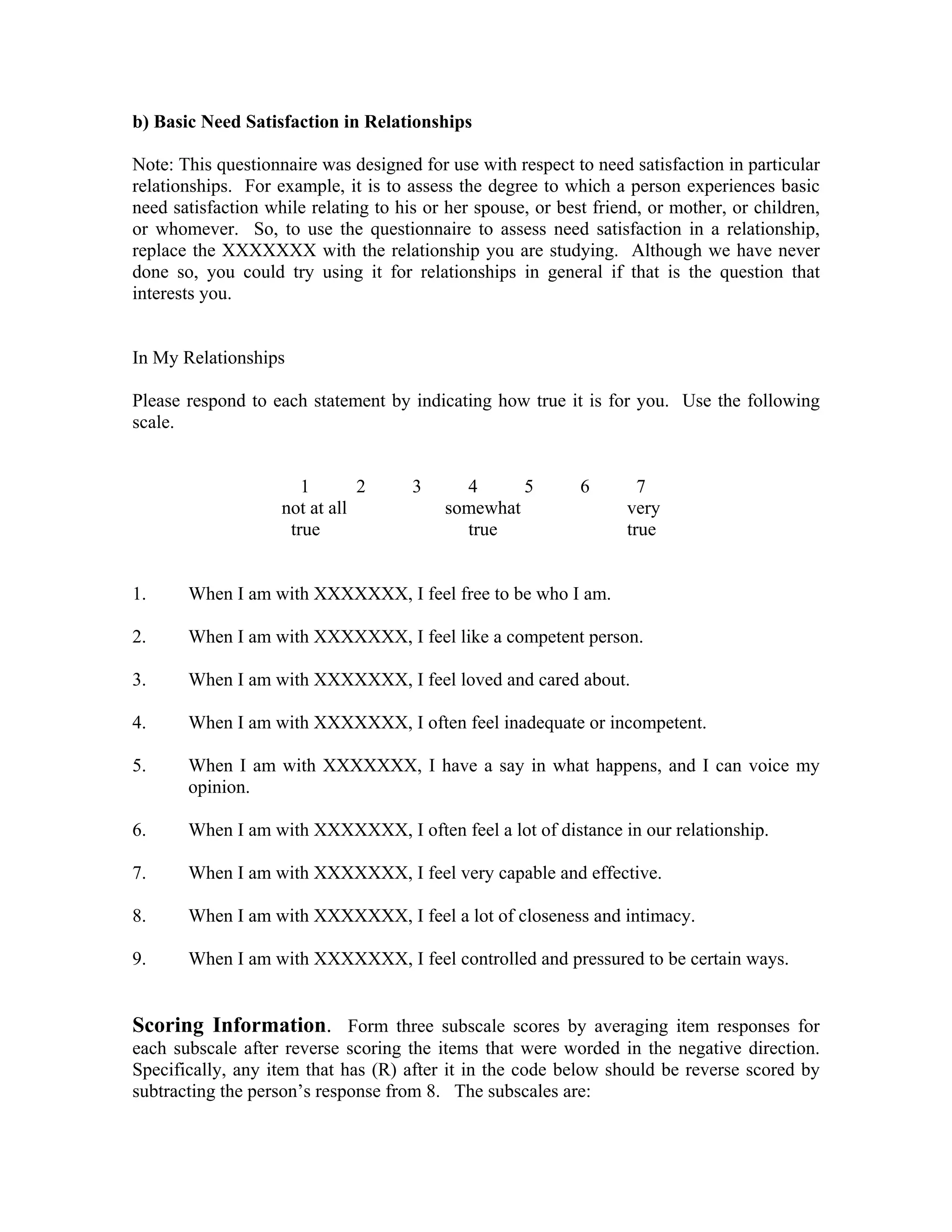 IMI scale | PDF