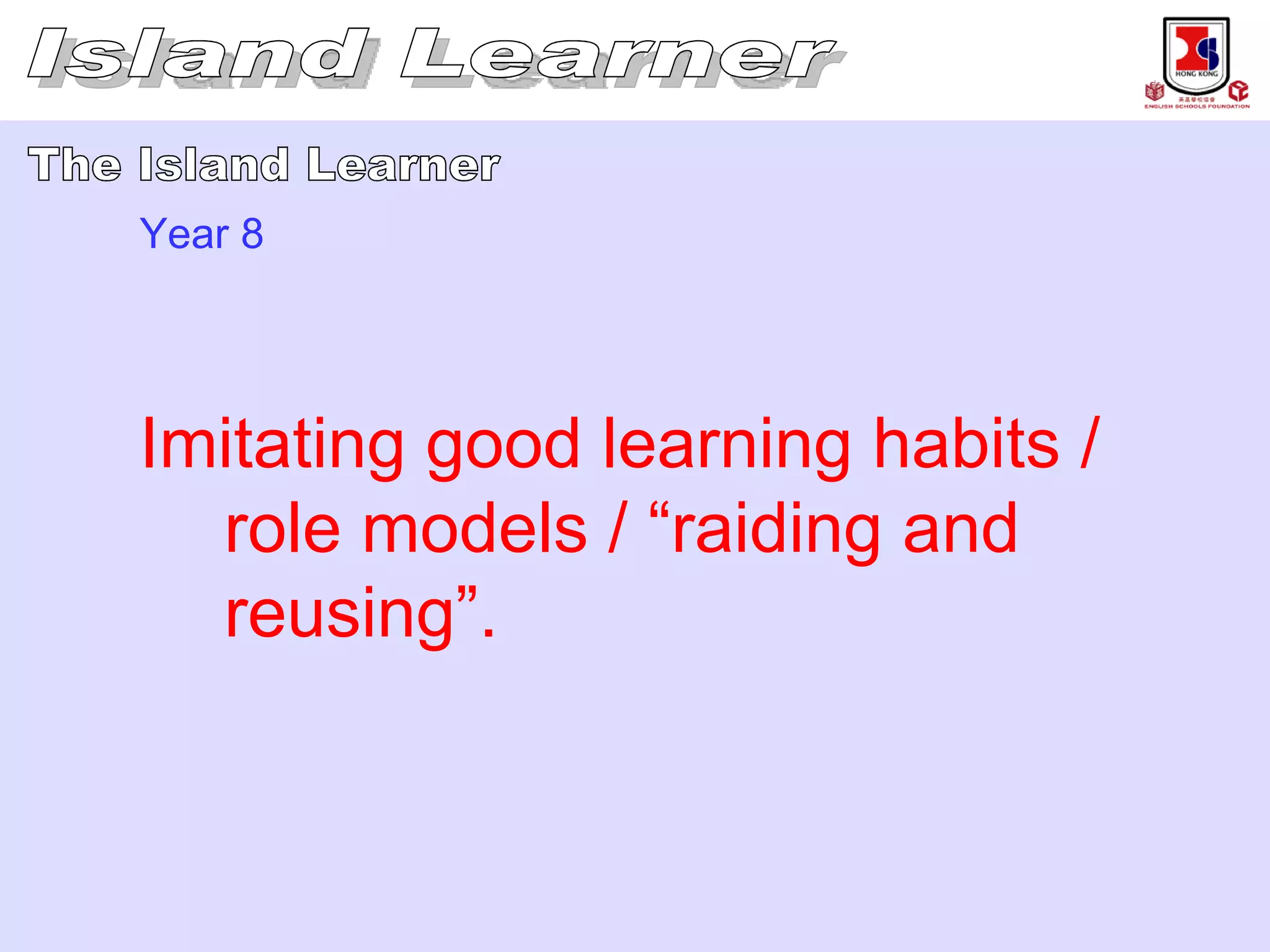 Imitating learning year 3 lesson 4 | PPT | Homework and Study | Education