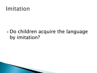 Imitation, rule learning, and correction | PPTX