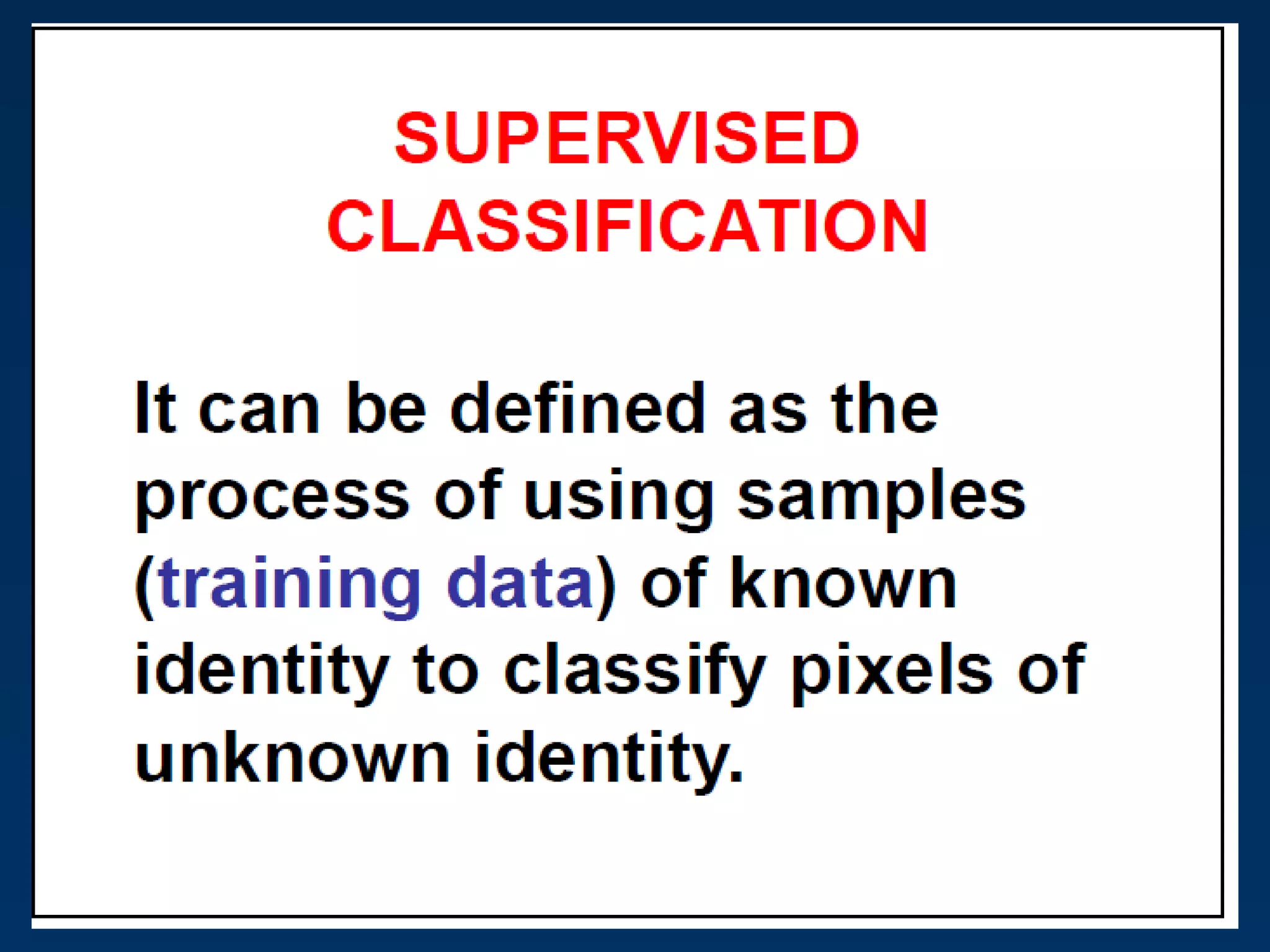 Image classification, remote sensing, P K MANI | PPT