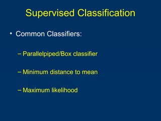 Image classification, remote sensing, P K MANI | PPT
