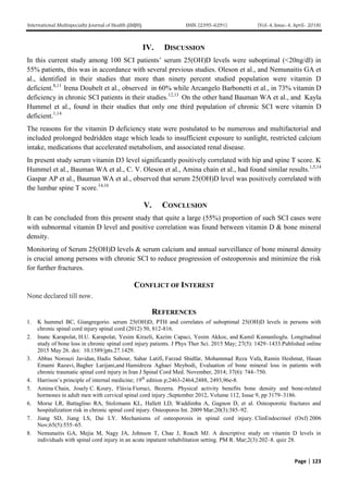 Correlations of Serum Level of 25(OH)D and Bone Mineral Density (BMD ...