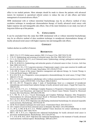 High-Dose-Rate brachytherapy (HDR-BT) with neoadjuvant chemoradiation ...