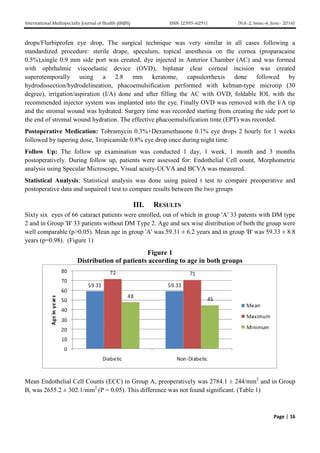 Comparison of Corneal Endothelial Cell Counts in Patients with ...
