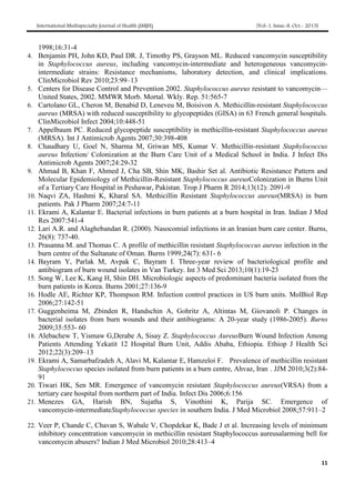 Bacteriological Profile of Burn Wound Infection in a Tertiary Care ...