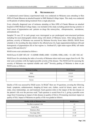 Effect of Root Heal Therapy (RHT) on Melasma: A Quincy Experiment | PDF
