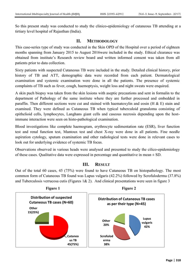 Clinico-epidemiological study of cutaneous tuberculosis in a tertiary ...