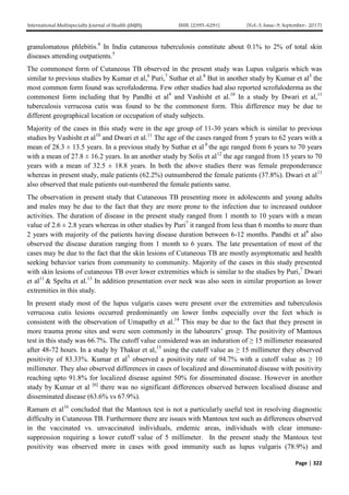 Clinico-epidemiological study of cutaneous tuberculosis in a tertiary ...