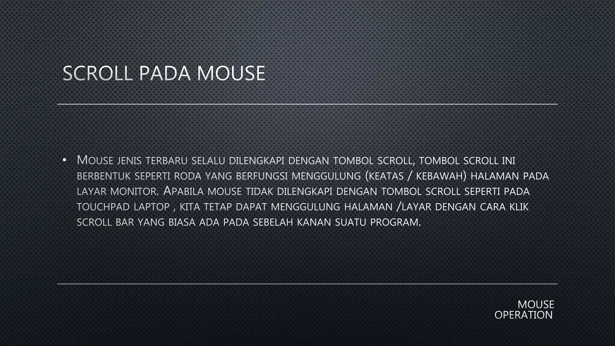 Materi IMK - Control mouse | PPTX