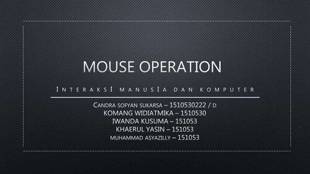Materi IMK - Control mouse | PPTX