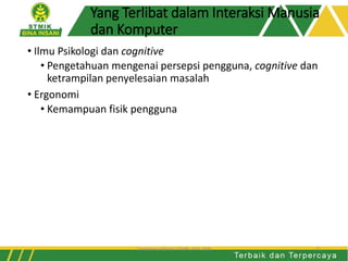 Pertemuan 1 Konsep Dasar IMK | PDF