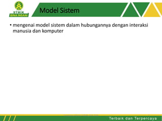 Pertemuan 13 Model SIstem | PDF