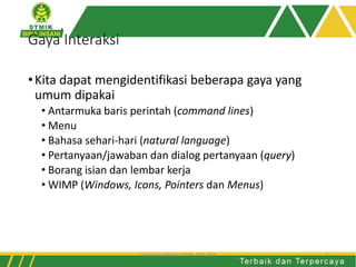Pertemuan 9 Interaksi | PPT