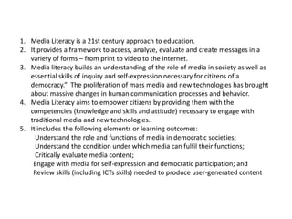 INFORMATION & MEDIA LITERACY | PPTX