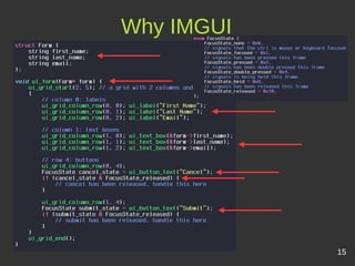 Implementing imgui | PPT