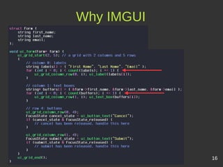 Implementing imgui | PPT