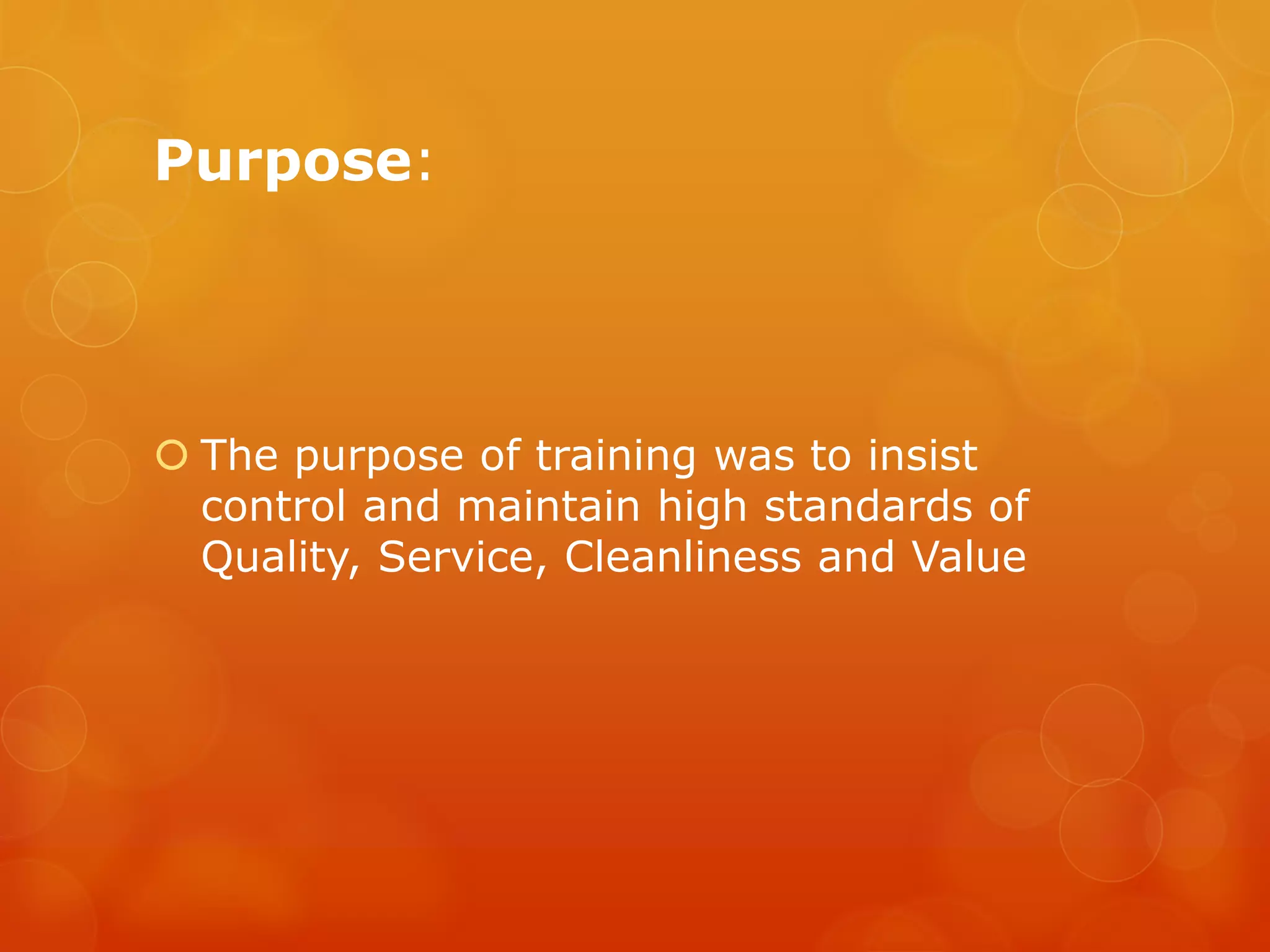 McDonalds Training and Development | PPTX