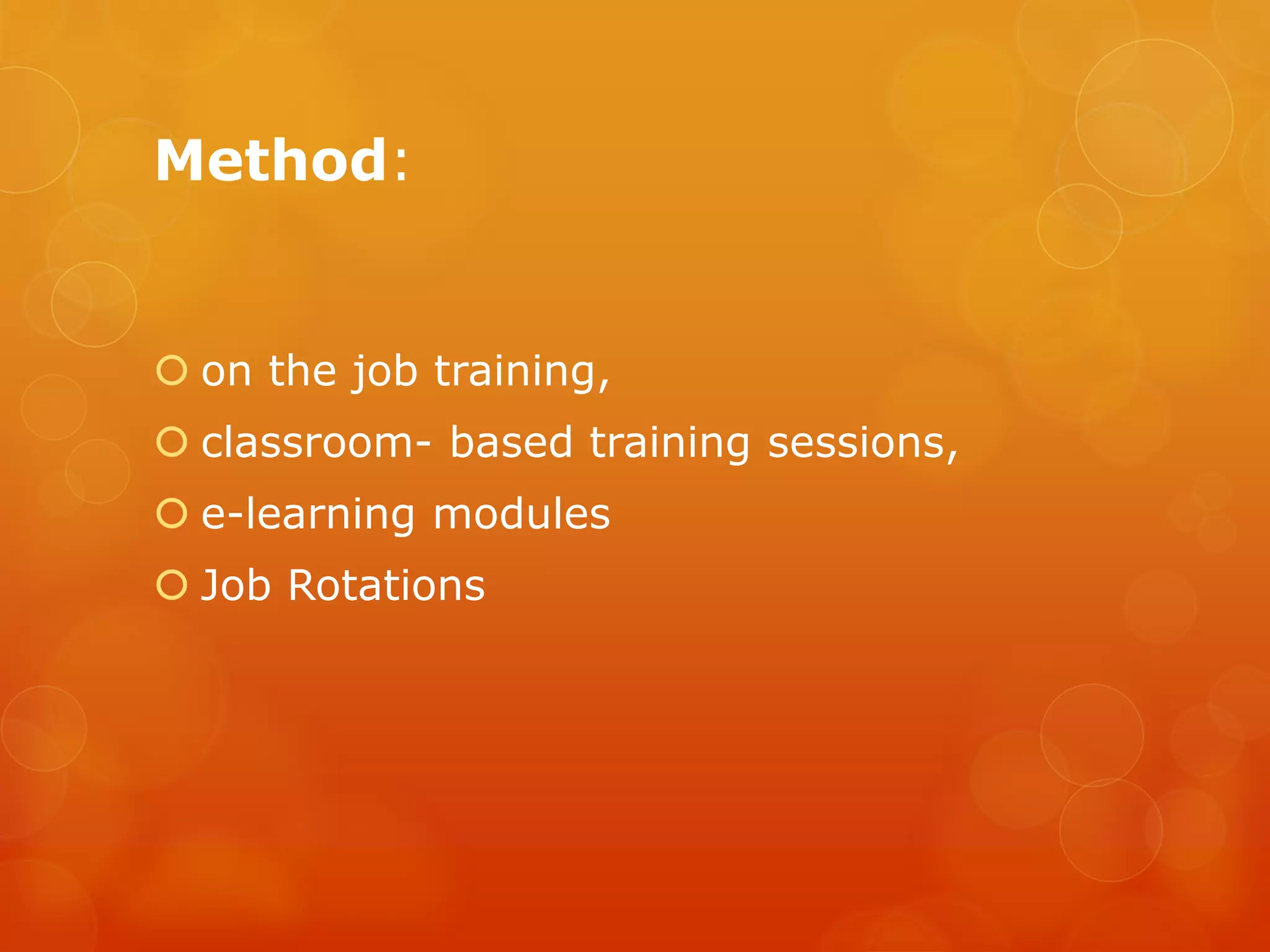 McDonalds Training and Development | PPTX