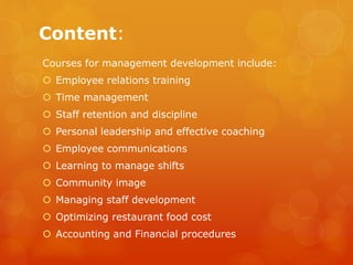 McDonalds Training and Development | PPTX