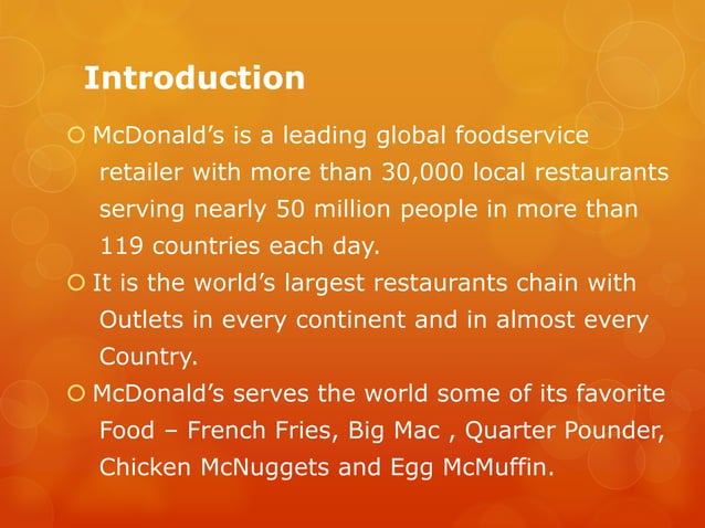 McDonalds Training and Development | PPTX