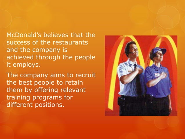 McDonalds Training and Development | PPTX
