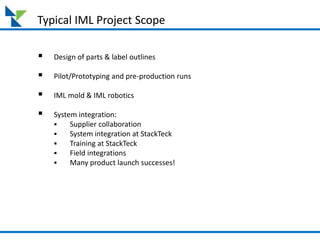 In Mold Labeling Technology "IML" | PPTX