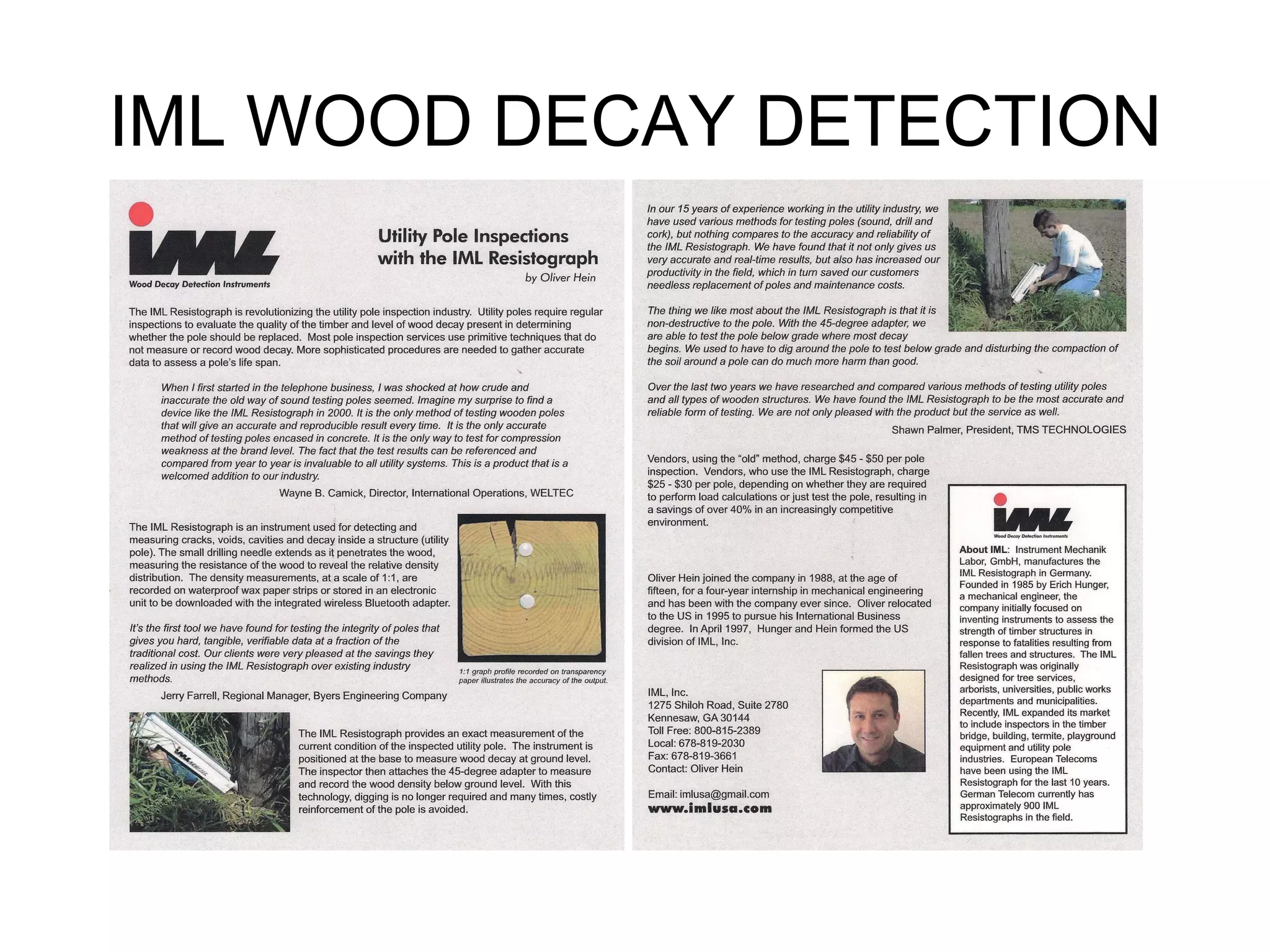 Iml Wood Decay Detection | PPT