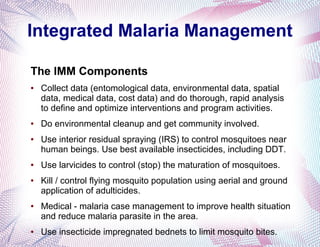 Integrated Malaria Management | ODP | Infectious Diseases | Diseases ...