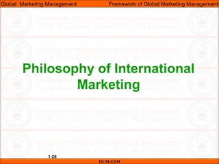 Imm unit-01 (framework of global marketing management) | PPT