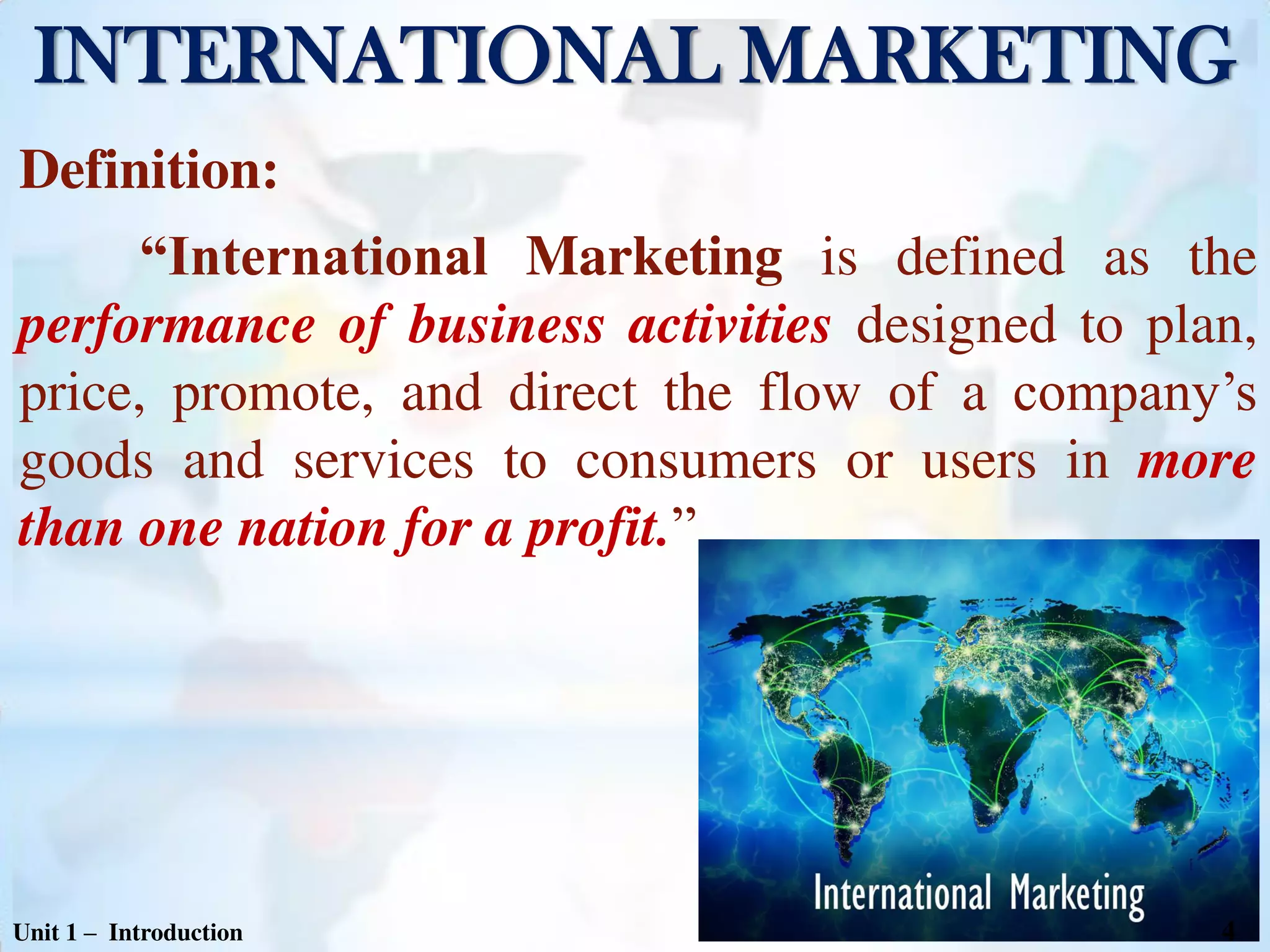 International Marketing Management - Introduction | PDF
