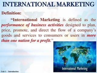 International Marketing Management - Introduction | PDF