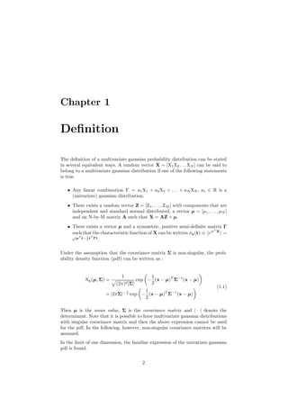 The Multivariate Gaussian Probability Distribution | PDF